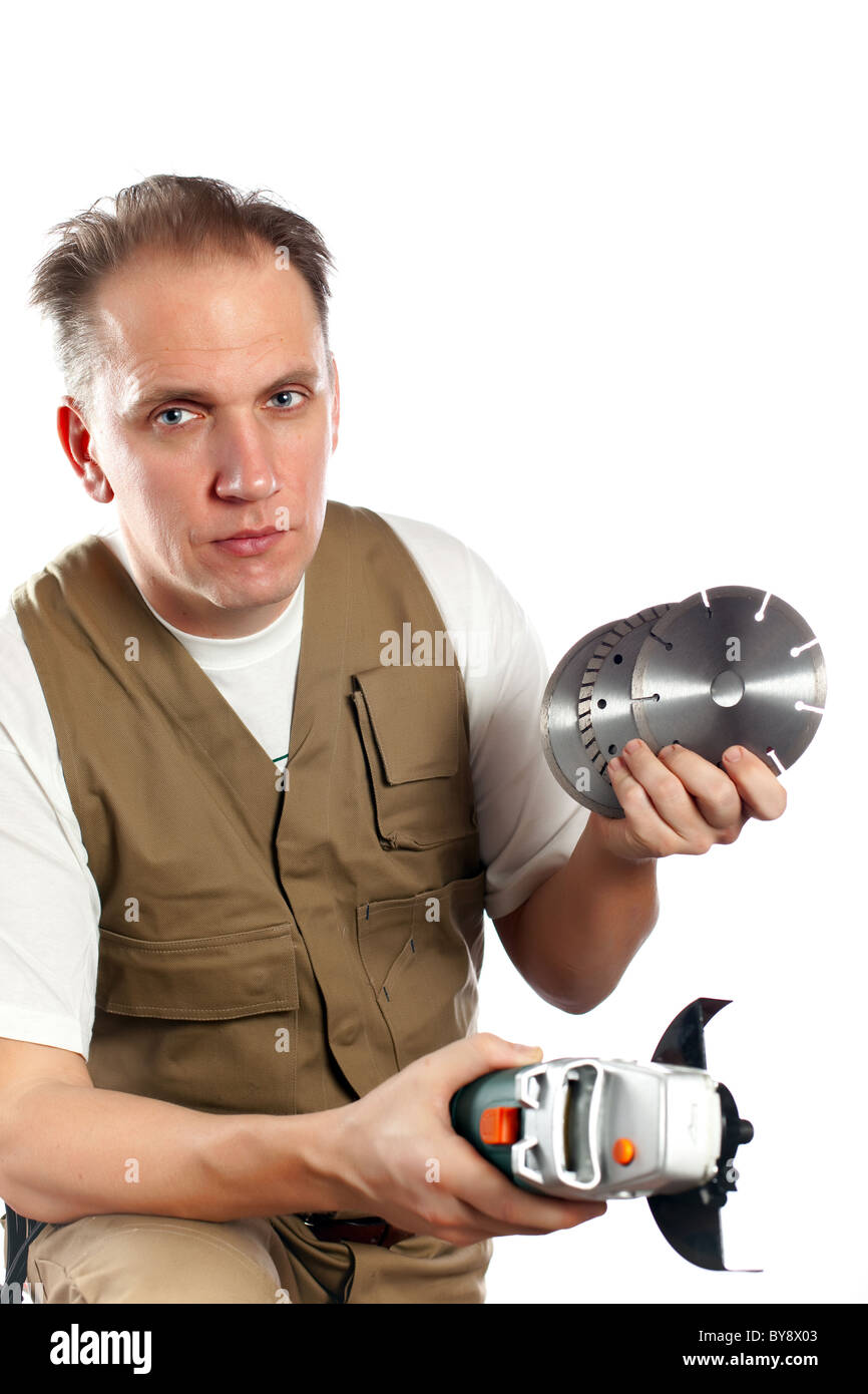 Construction worker muscular hi-res stock photography and images - Alamy