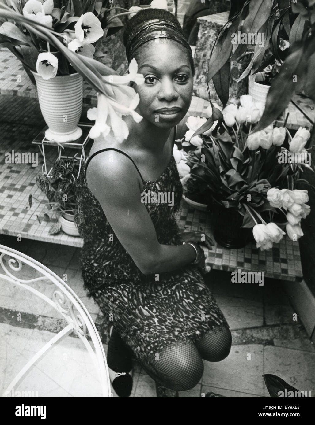 NINA SIMONE (1933-2003) US singer in April 1967. Photo Tony Gale Stock ...
