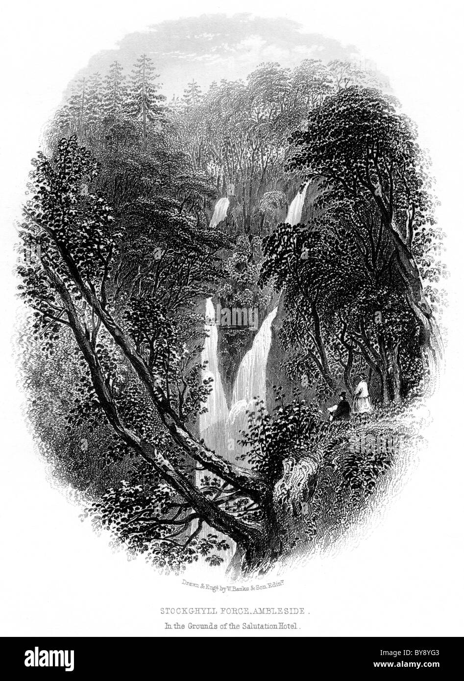 Stockghyll Force Ambleside In the Grounds of the Salutation Hotel ...