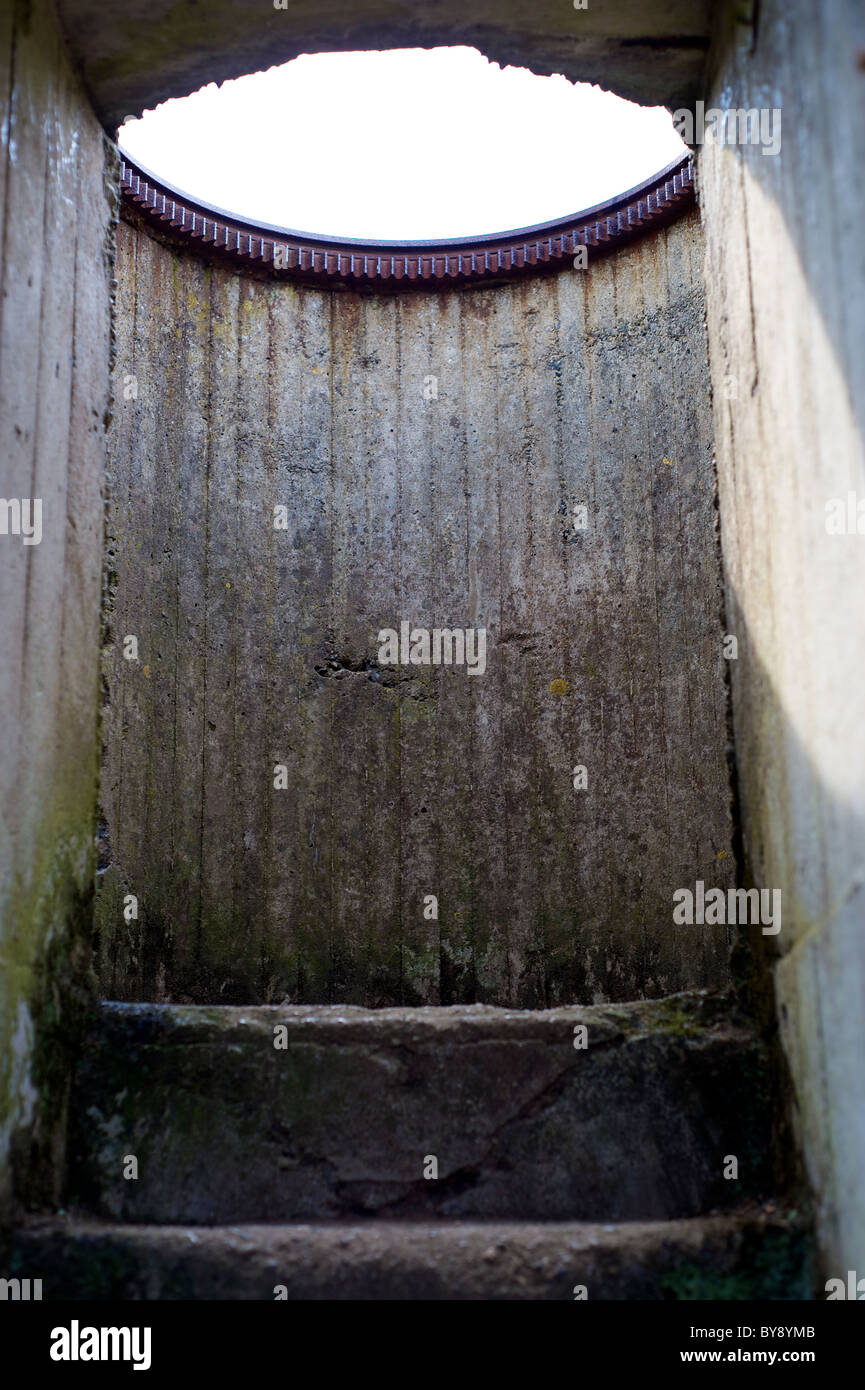 WWII German Concrete Anti-aircraft turret, L'Eree headland Guernsey ...