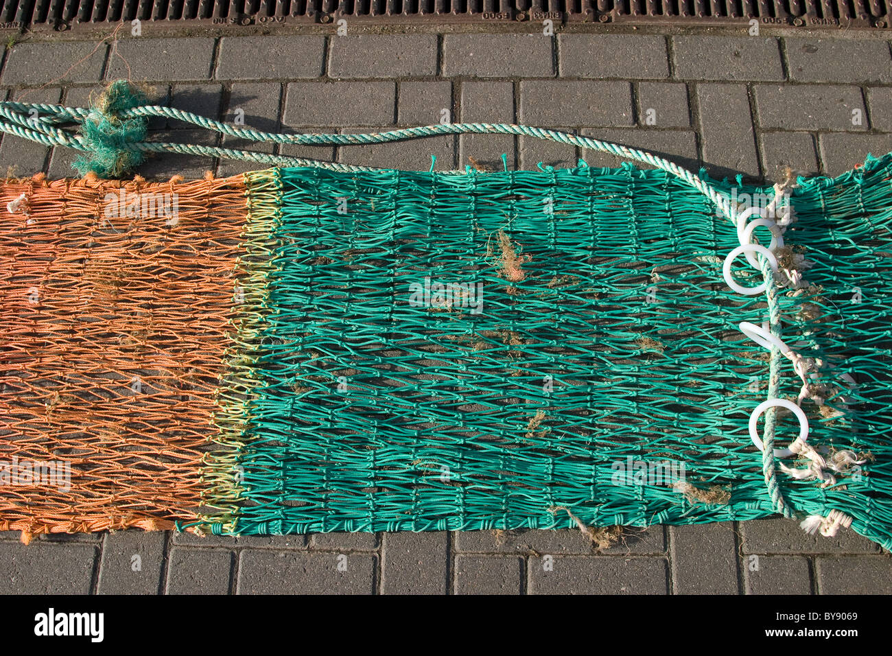 sea trawler fishing nets and associated equipment Stock Photo - Alamy