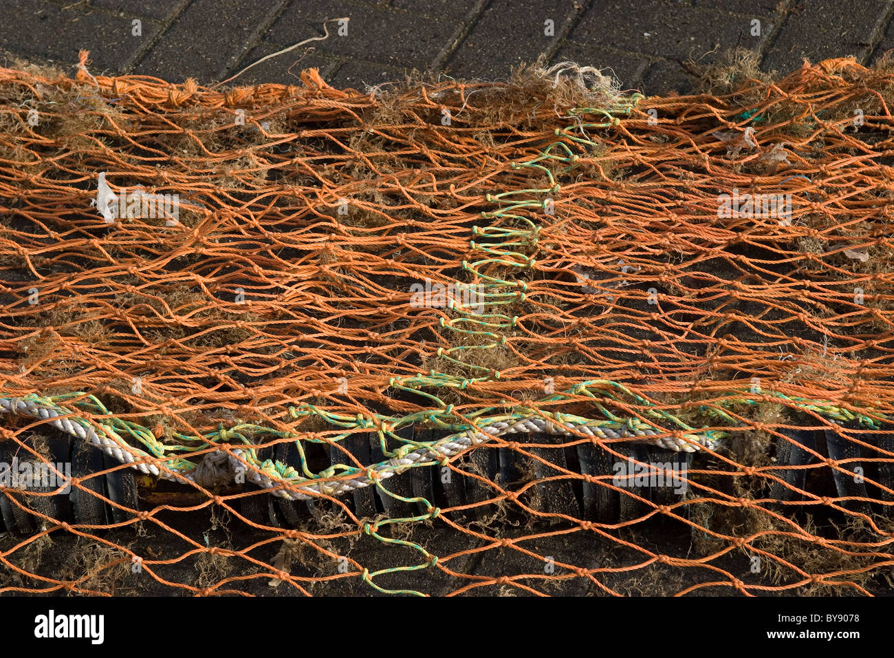 sea trawler fishing nets and associated equipment Stock Photo - Alamy