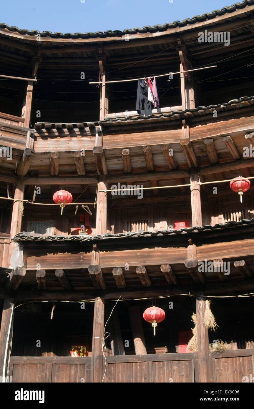 CHINA Traditional Hakka house in a village in Fujian province Photo by ...