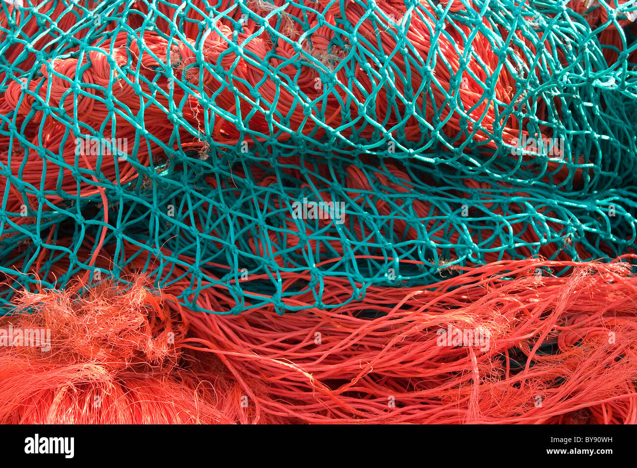 sea trawler fishing nets and associated equipment Stock Photo - Alamy
