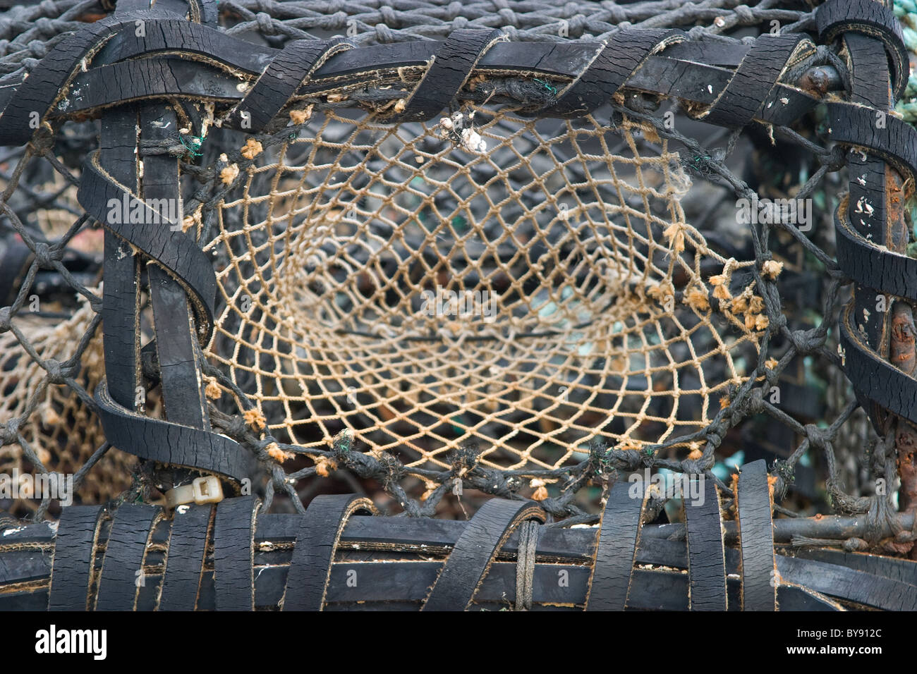 sea trawler lobster crab pot cage Stock Photo - Alamy