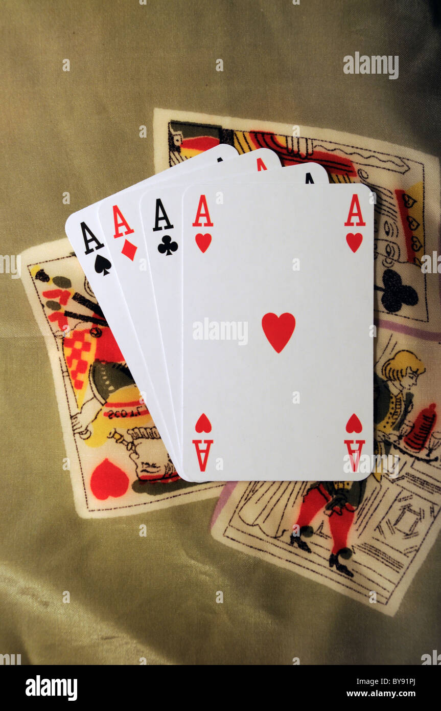 The four aces Stock Photo - Alamy