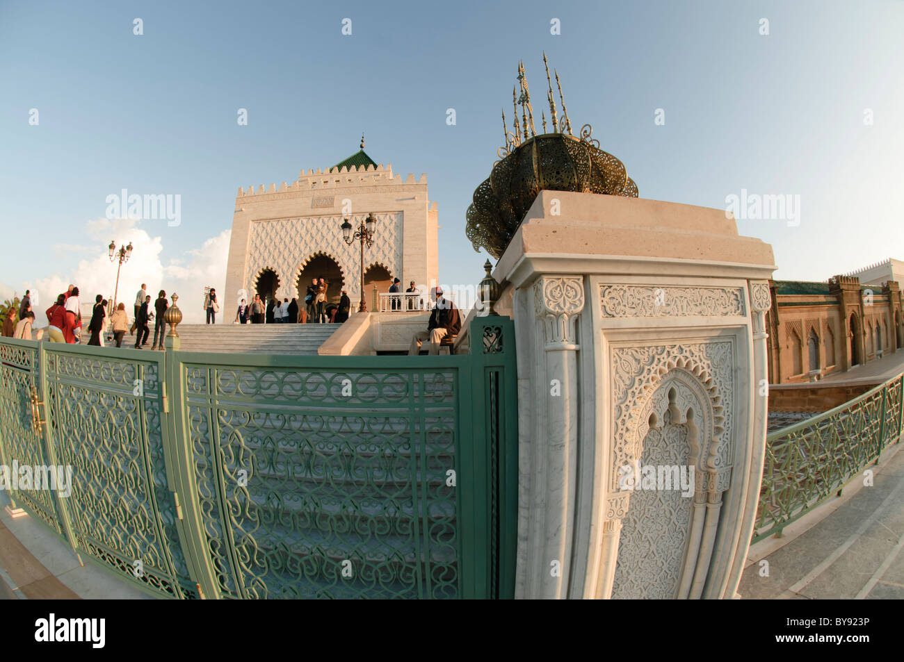Mausoleum of King Mohammed V (finished 1971) on the Yacoub al-Mansour ...