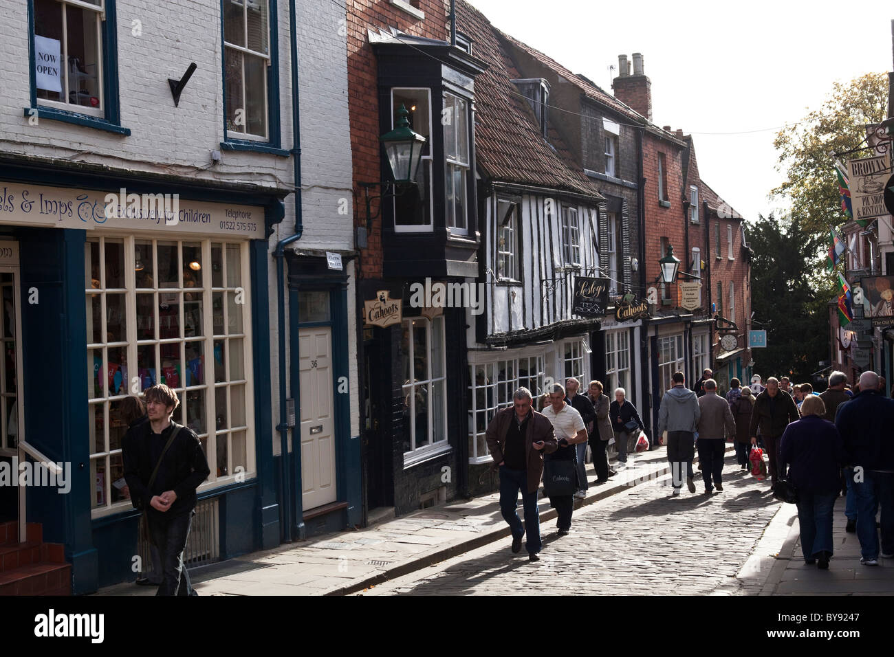 Steep Hill, Lincoln Stock Photo - Alamy