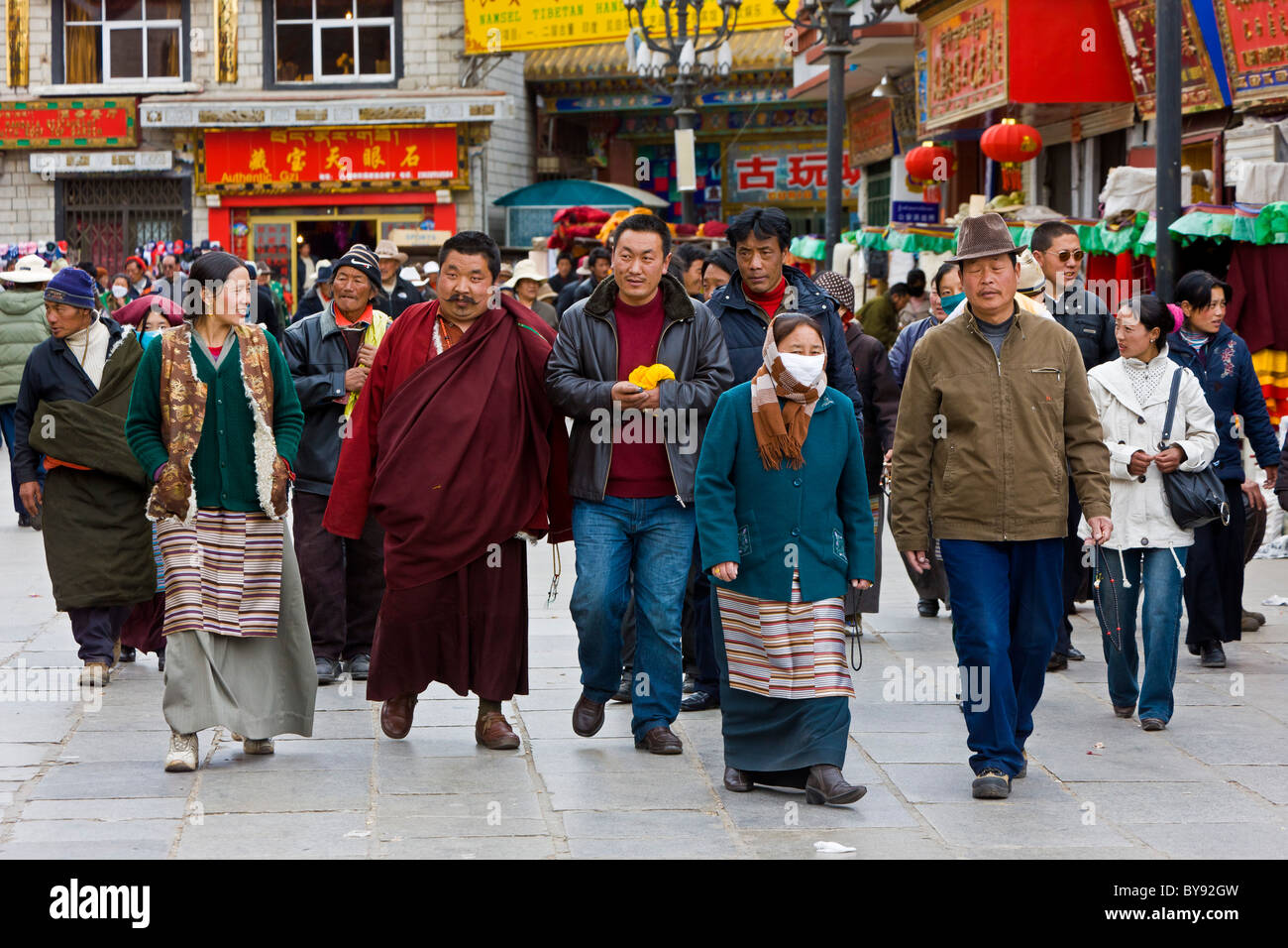 Tibetan asia asian travel tourism religion religious pilgrimage barkhor ...