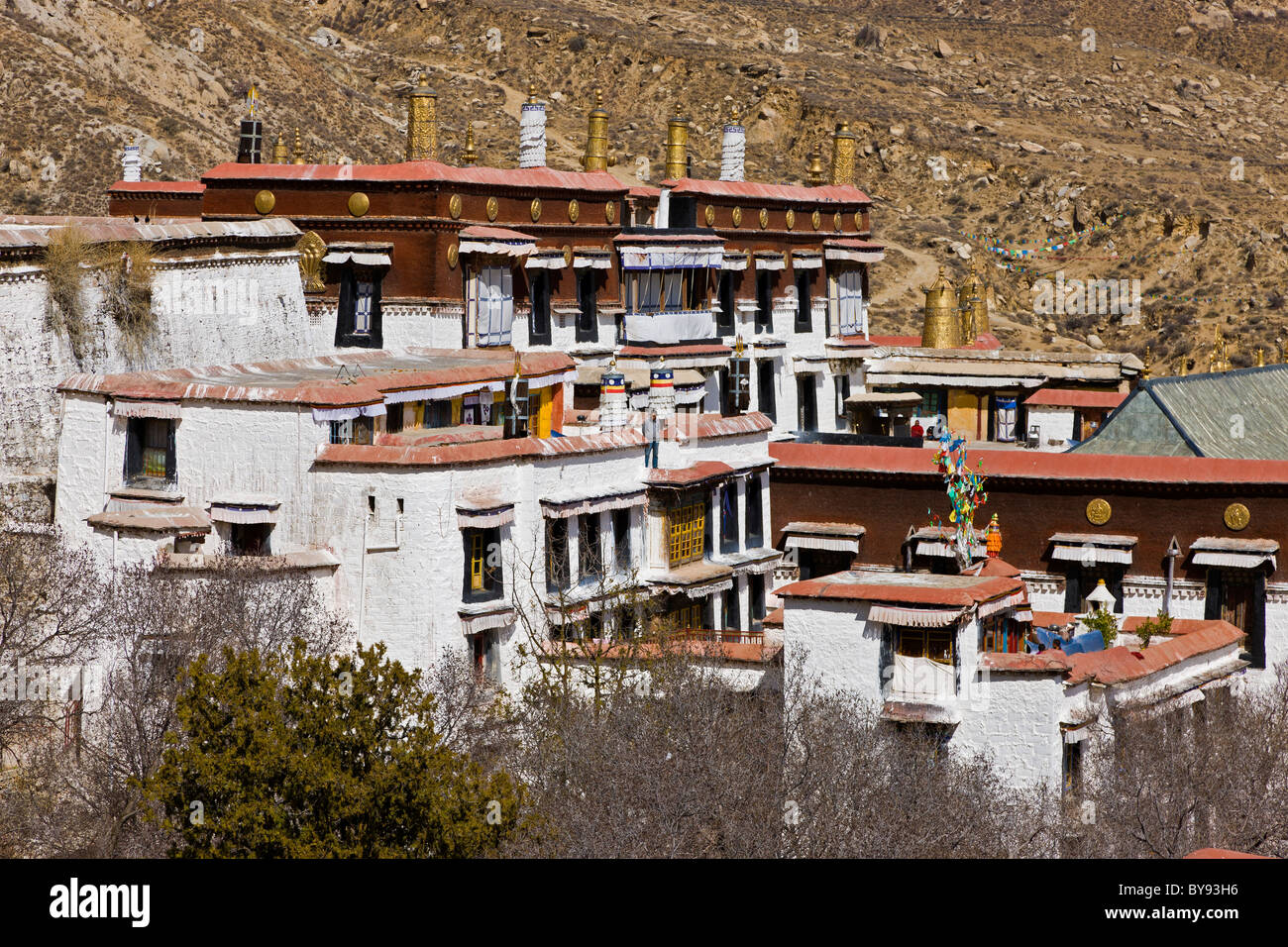 Exterior Drepung Monastery, Lhasa, Tibet. JMH4527 Stock Photo - Alamy