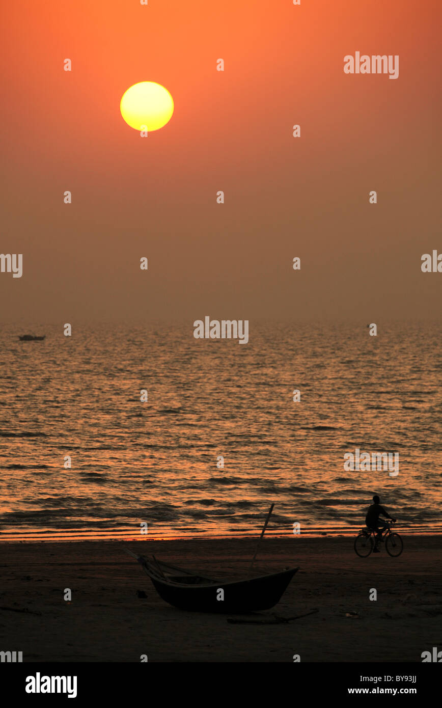 sunset in Kuakata Bangladesh Asia Stock Photo - Alamy
