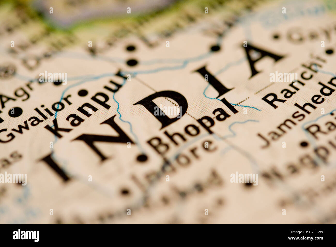 Latitude and longitude map of india hi-res stock photography and images ...