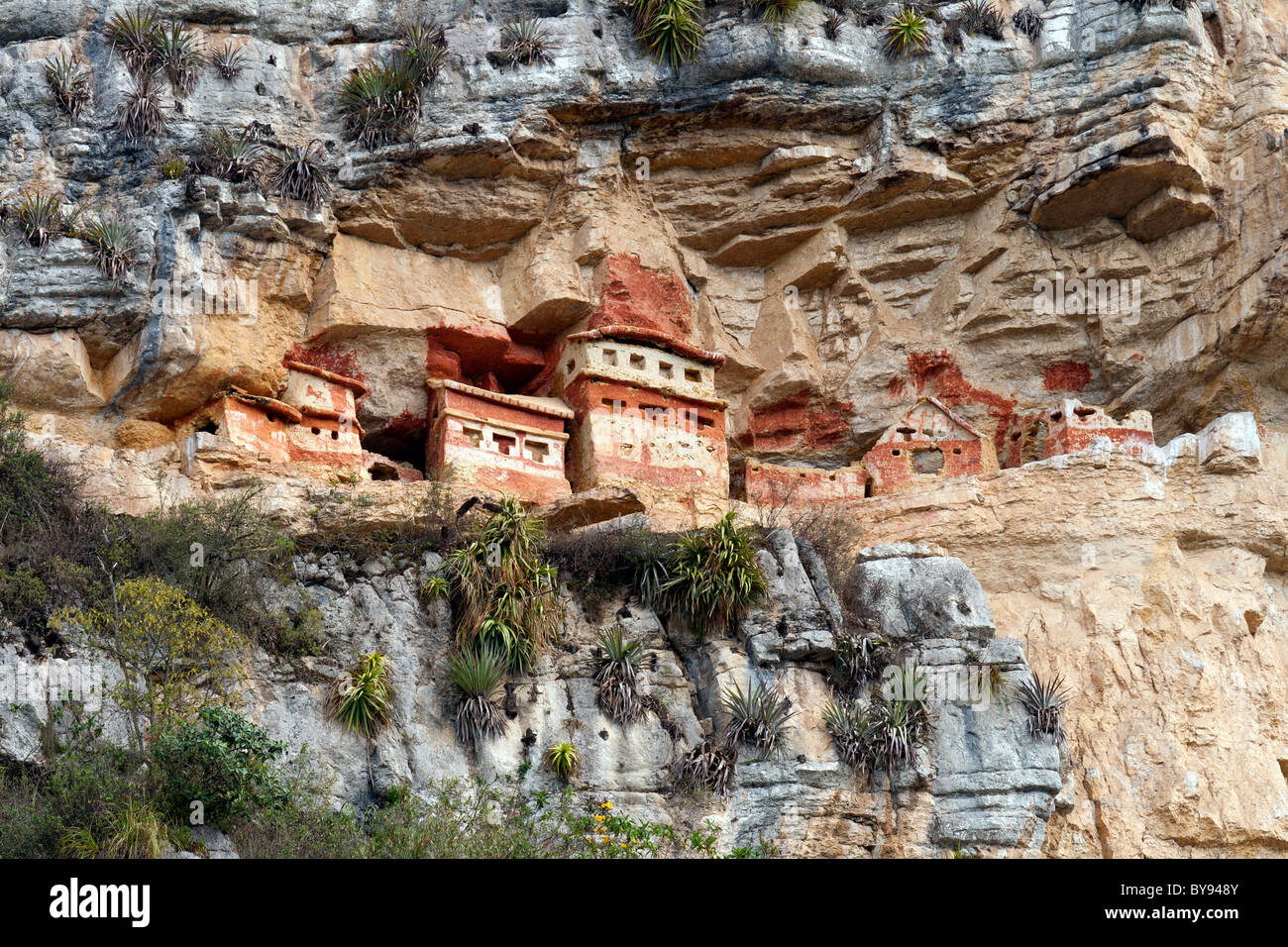Revash mausoleum near Chachapoyas, Peru Stock Photo - Alamy
