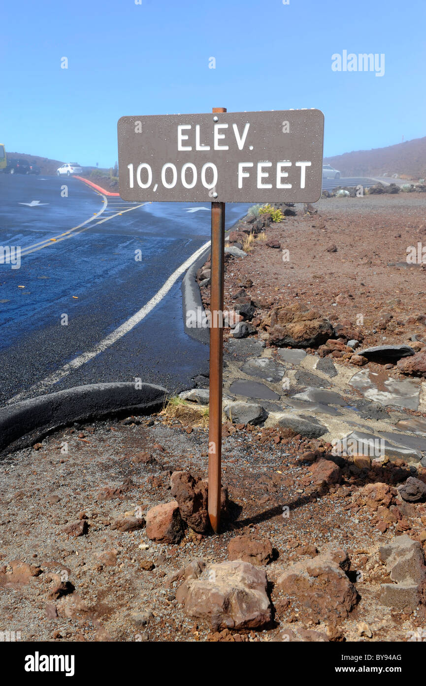 Haleakala national park sign hi-res stock photography and images - Alamy
