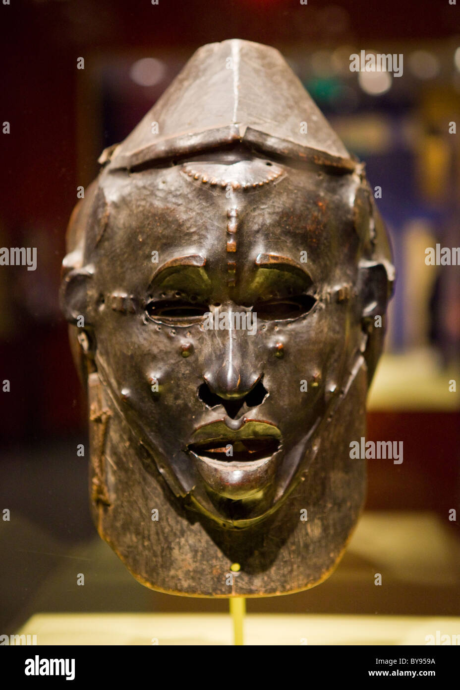 Nigerian helmet mask of the Ejagham peoples Stock Photo - Alamy