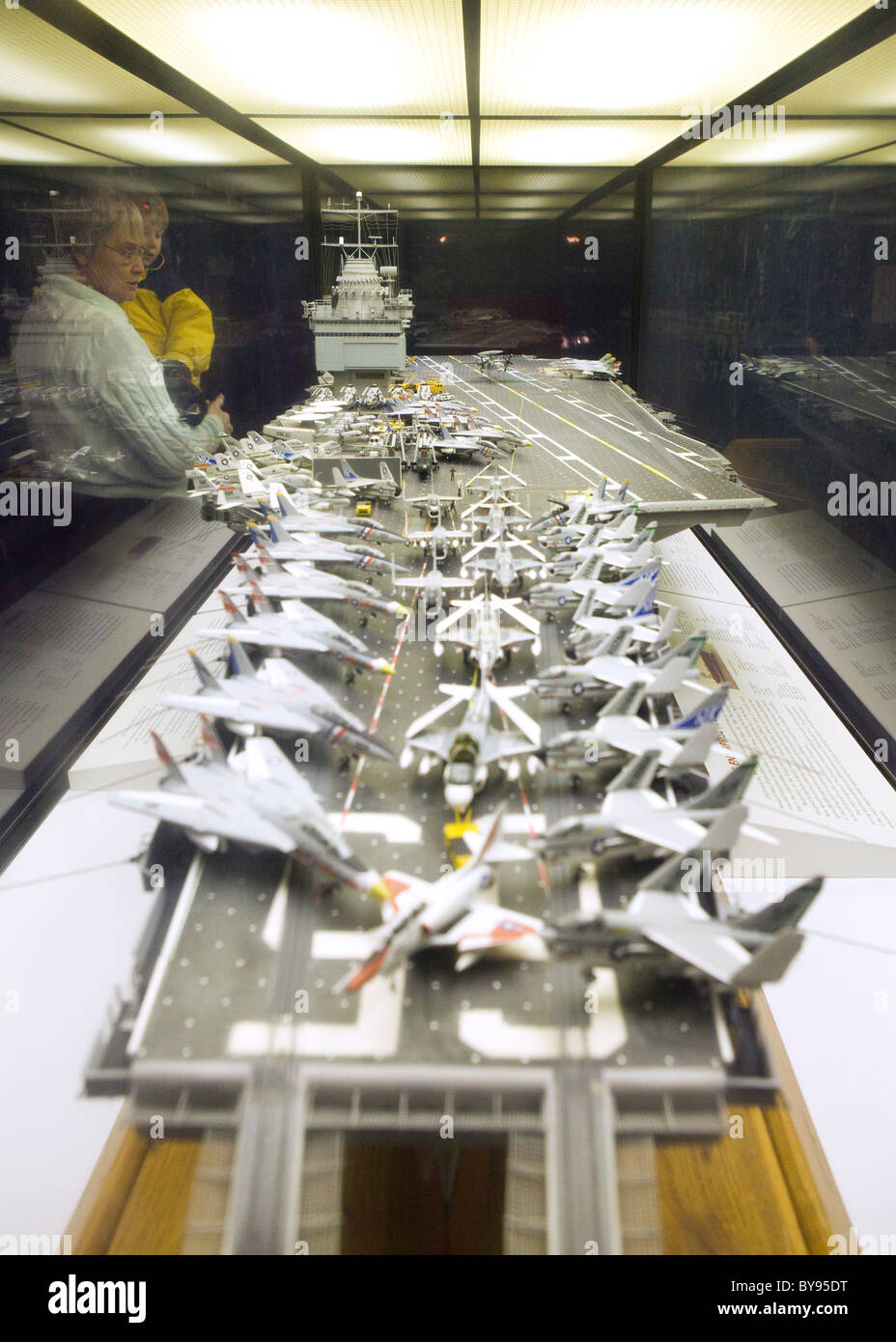 Scale model of US Navy Aircraft carrier USS Enterprise Stock Photo - Alamy