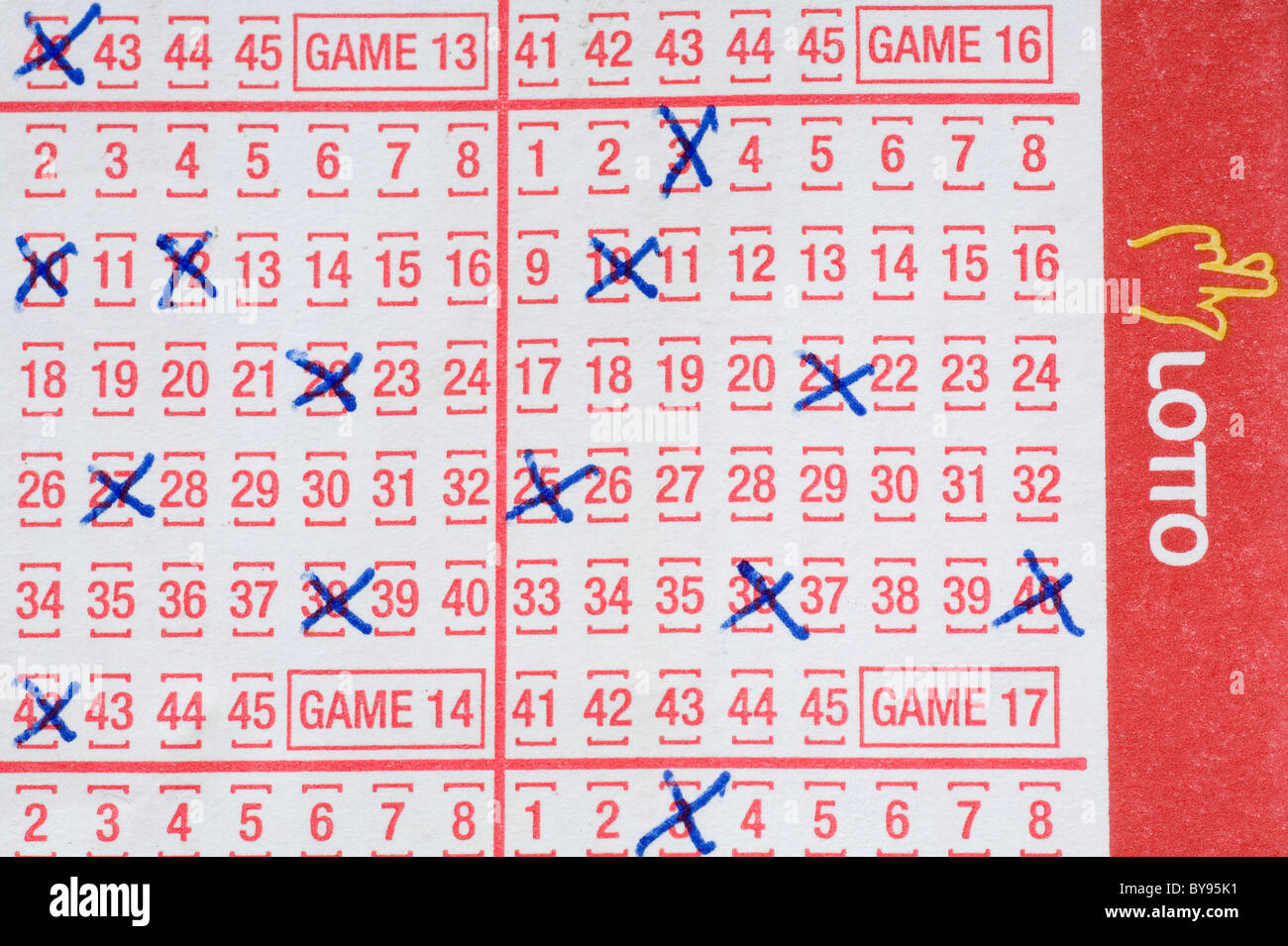 Lucky Numbers On An Australian Lotto Ticket Stock Photo Alamy Lucky Numbers On An Australian Lotto Ticket Stock Photo Alamy