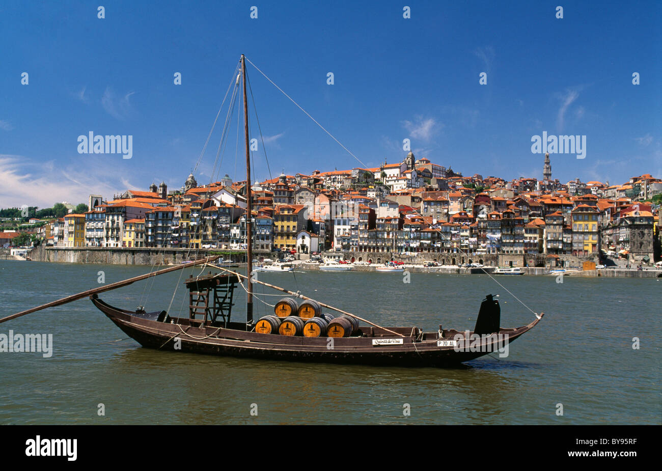 Port-Ship in River Douro, in Porto, Portugal Stock Photo - Alamy