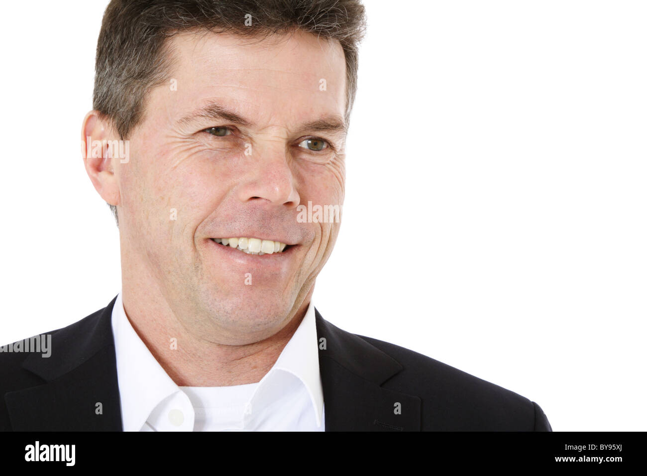 Attractive middle-aged man. All on white background Stock Photo - Alamy