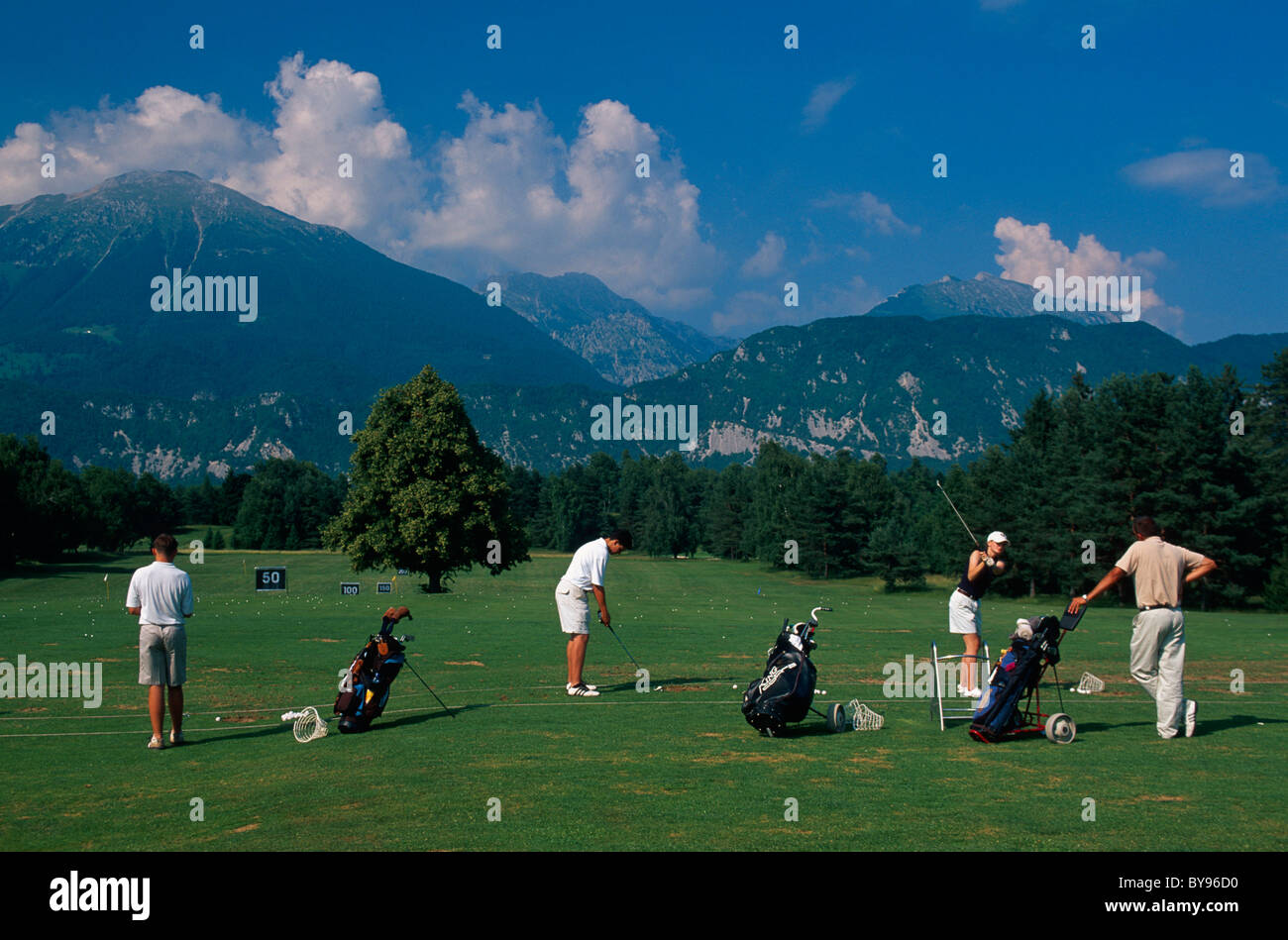 Golf Course in Bled, Slovenia Stock Photo - Alamy