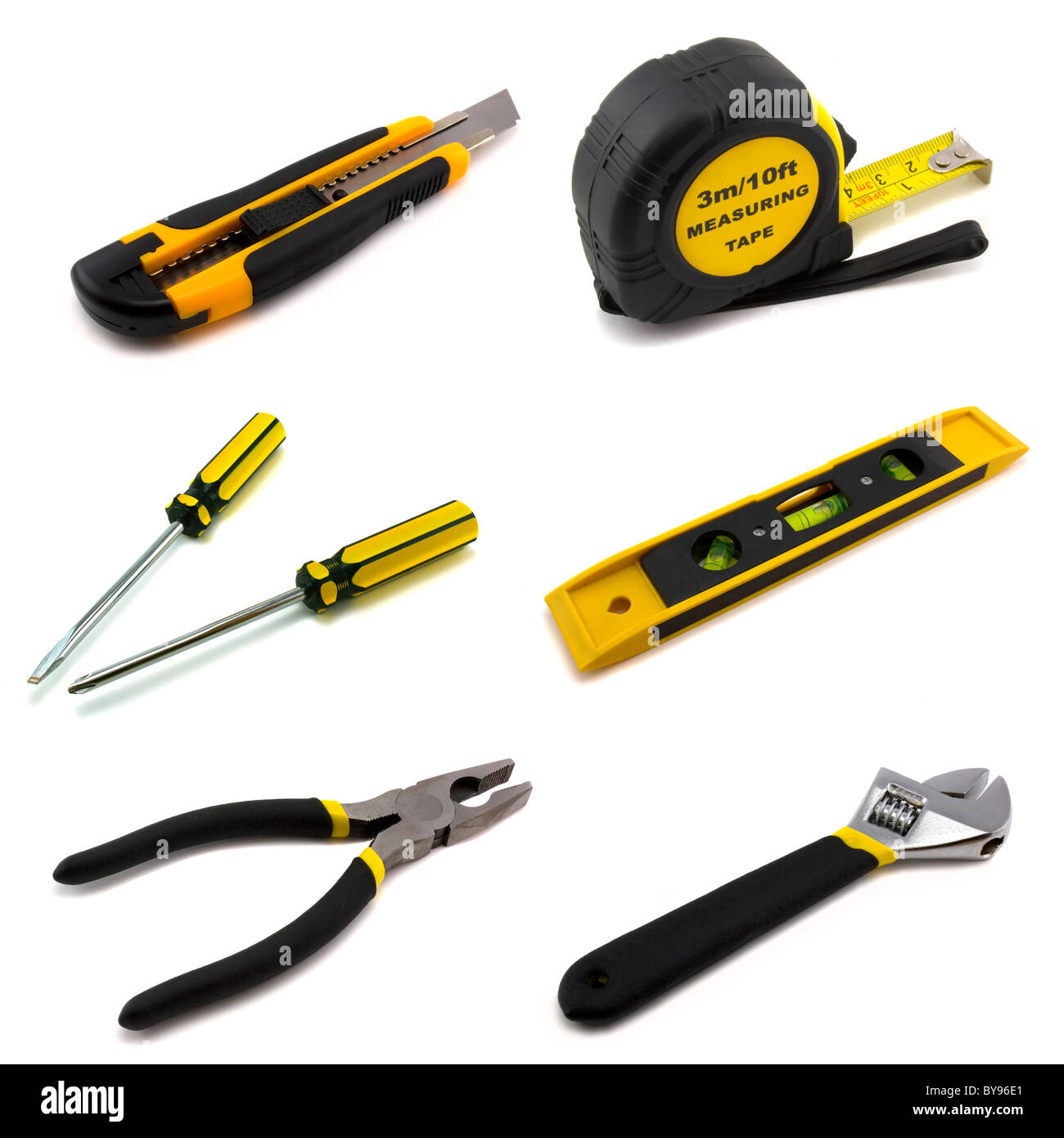 Collection of DIY instruments isolated Stock Photo - Alamy