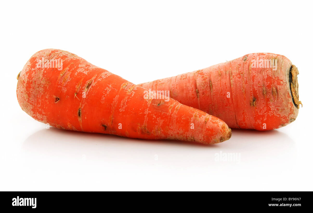 Ripe Carrot Isolated on White Stock Photo - Alamy