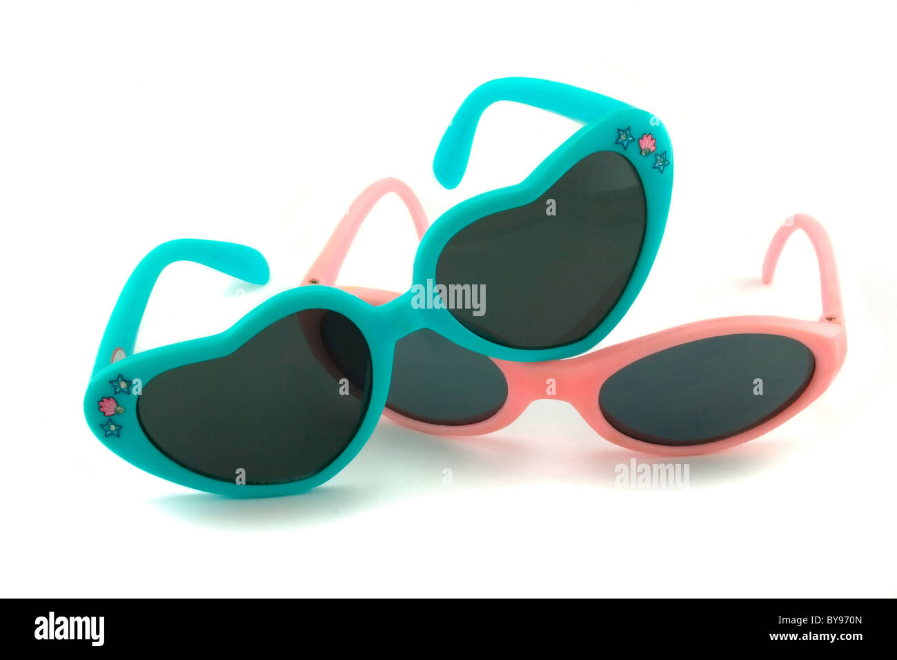 Two pair of glasses on a white background Stock Photo - Alamy