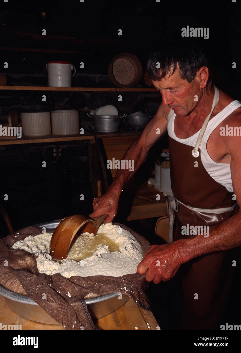Cheese Making in Open Air-Musem Ballenberg, Berner Oberland ...
