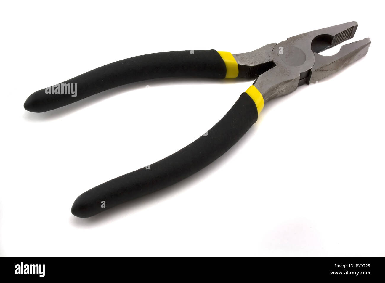 Combination pliers on white background Stock Photo - Alamy