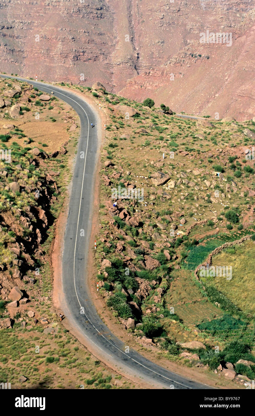 Road - aerial view from above Stock Photo - Alamy