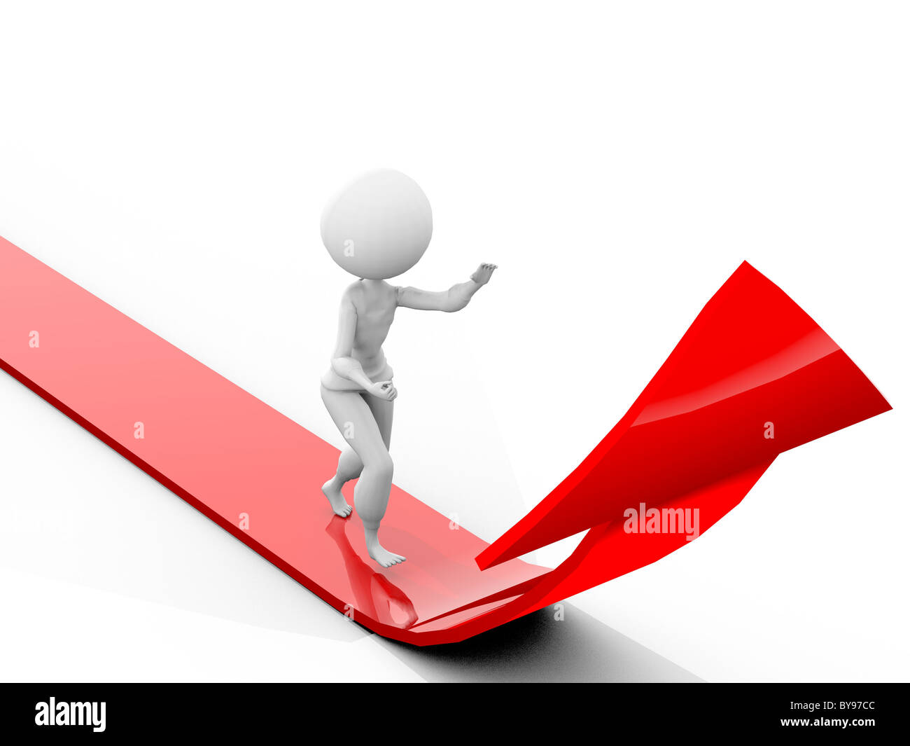 White figure climbing up to success Stock Photo - Alamy