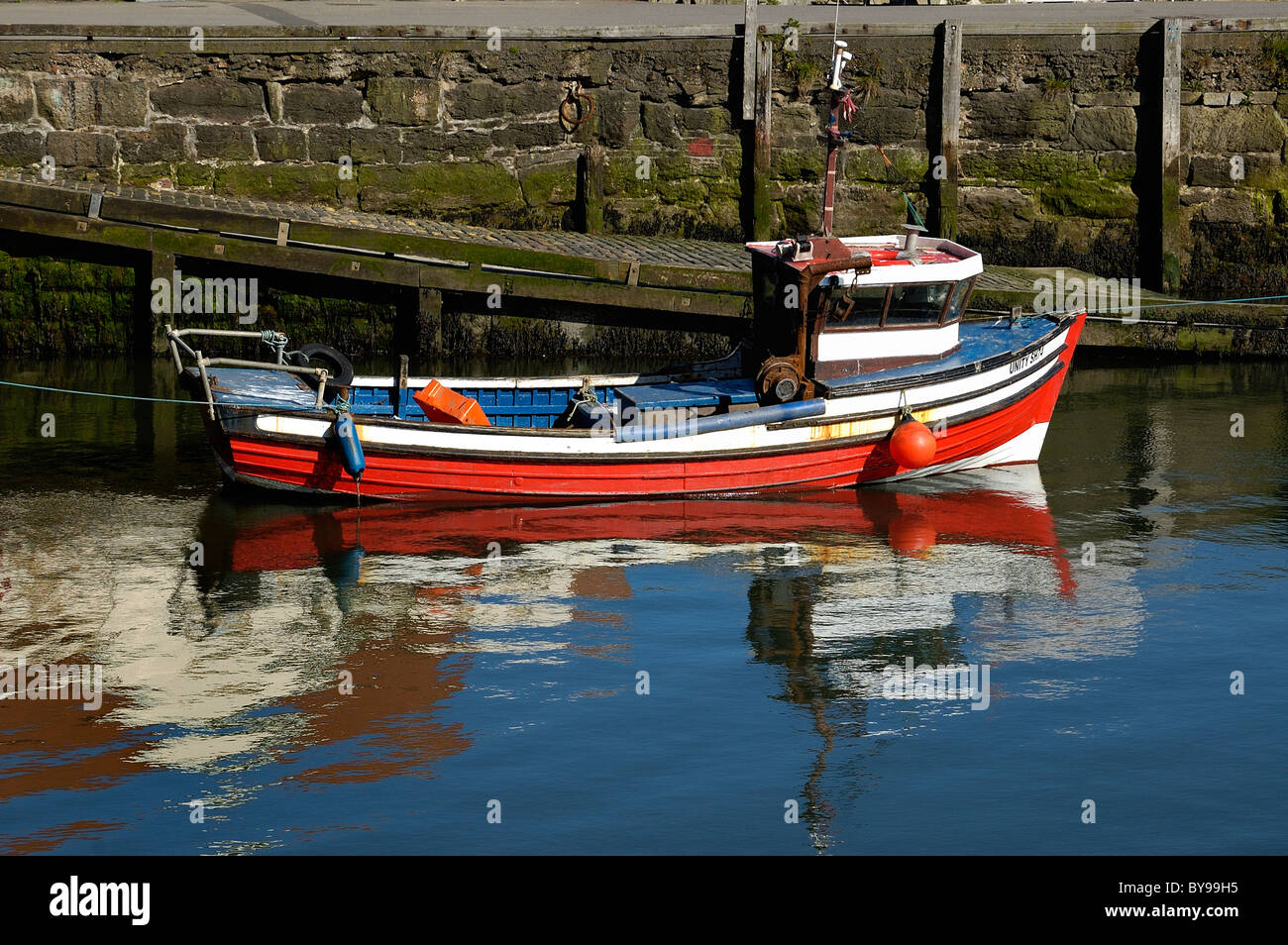 fishing boat Scarborough harbour england uk Stock Photo - Alamy