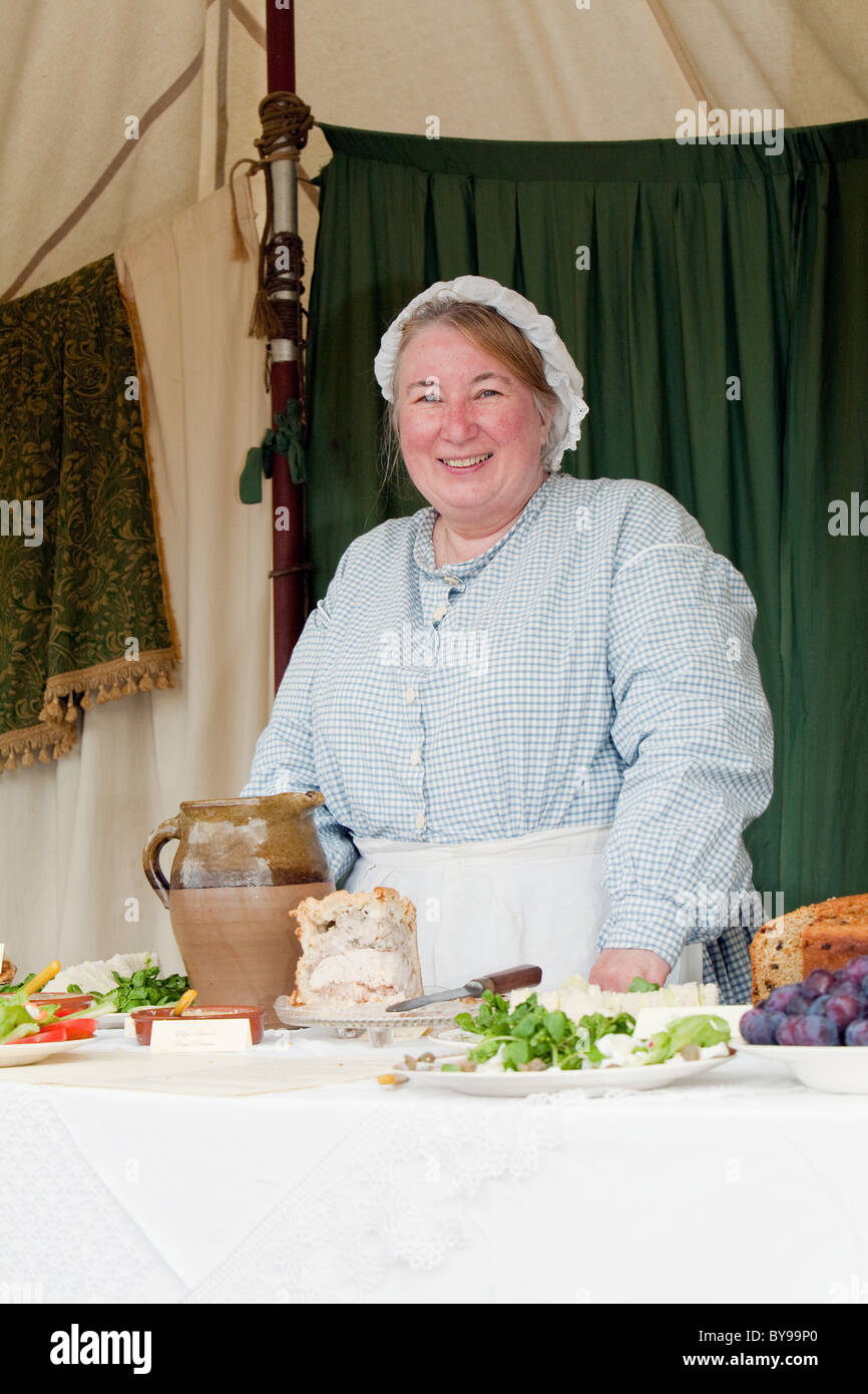 Victorian cook at historic fayre Stock Photo - Alamy
