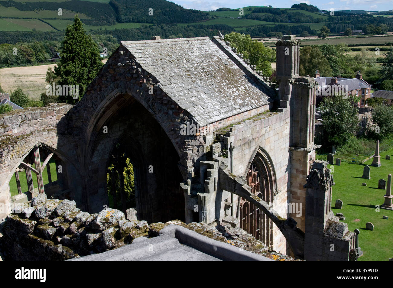Melrose abbey carving hi-res stock photography and images - Alamy
