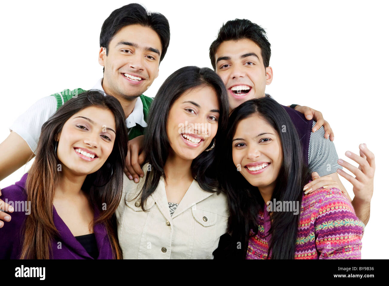 Portrait of a group of friends Stock Photo - Alamy