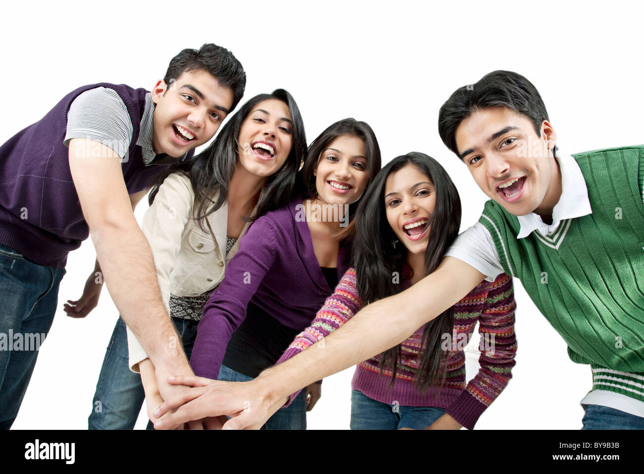 Portrait of a group of friends Stock Photo - Alamy