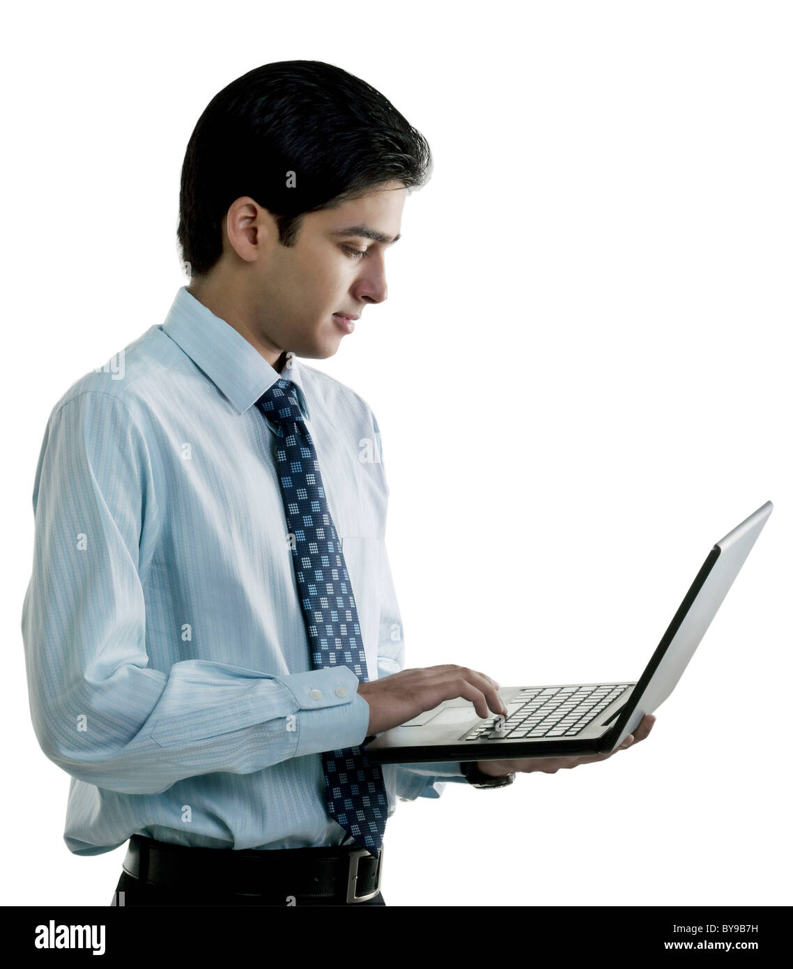 Men looking laptop Cut Out Stock Images & Pictures - Alamy