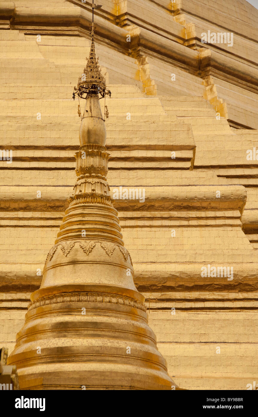 Myanmar (aka Burma), Yangon (aka Rangoon). Stupa Shewedagon. Temple ...