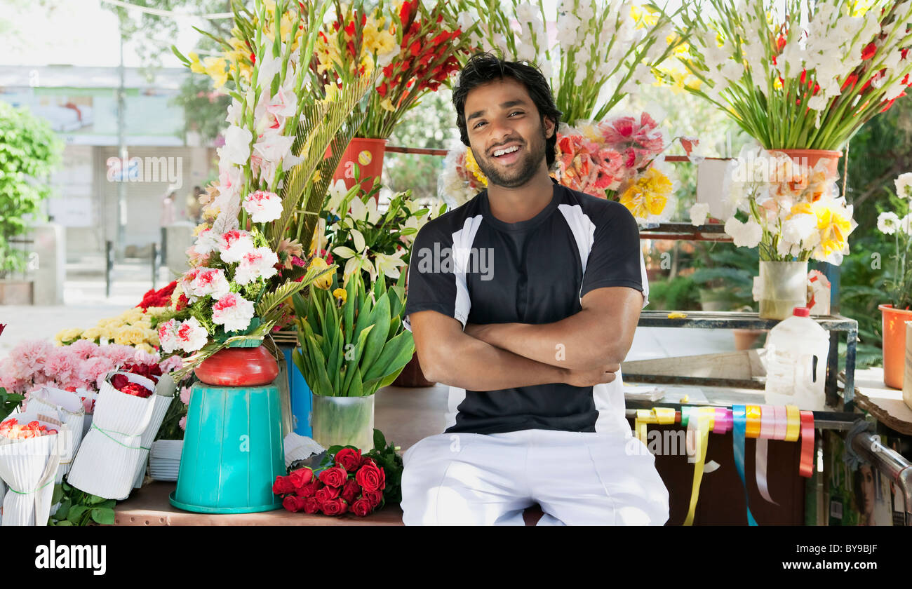 Portrait of a florist Stock Photo - Alamy