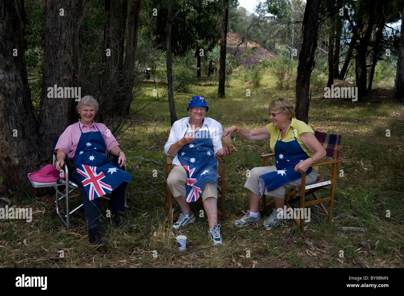 Australia day workers Stock Photo - Alamy