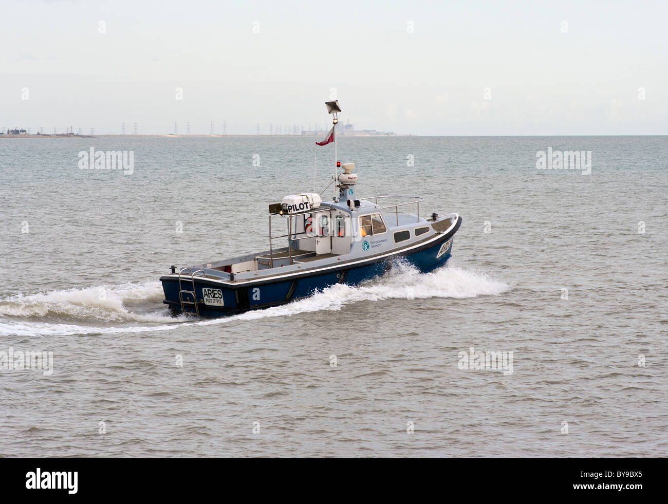 Environment Agency Pilot Boat Entering The English Channel from The ...