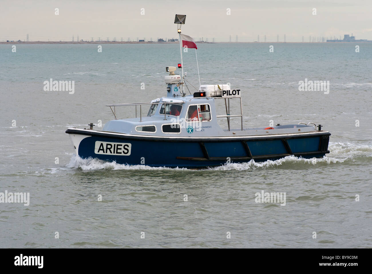 Environment Agency Pilot Boat Entering The River Rother From The ...