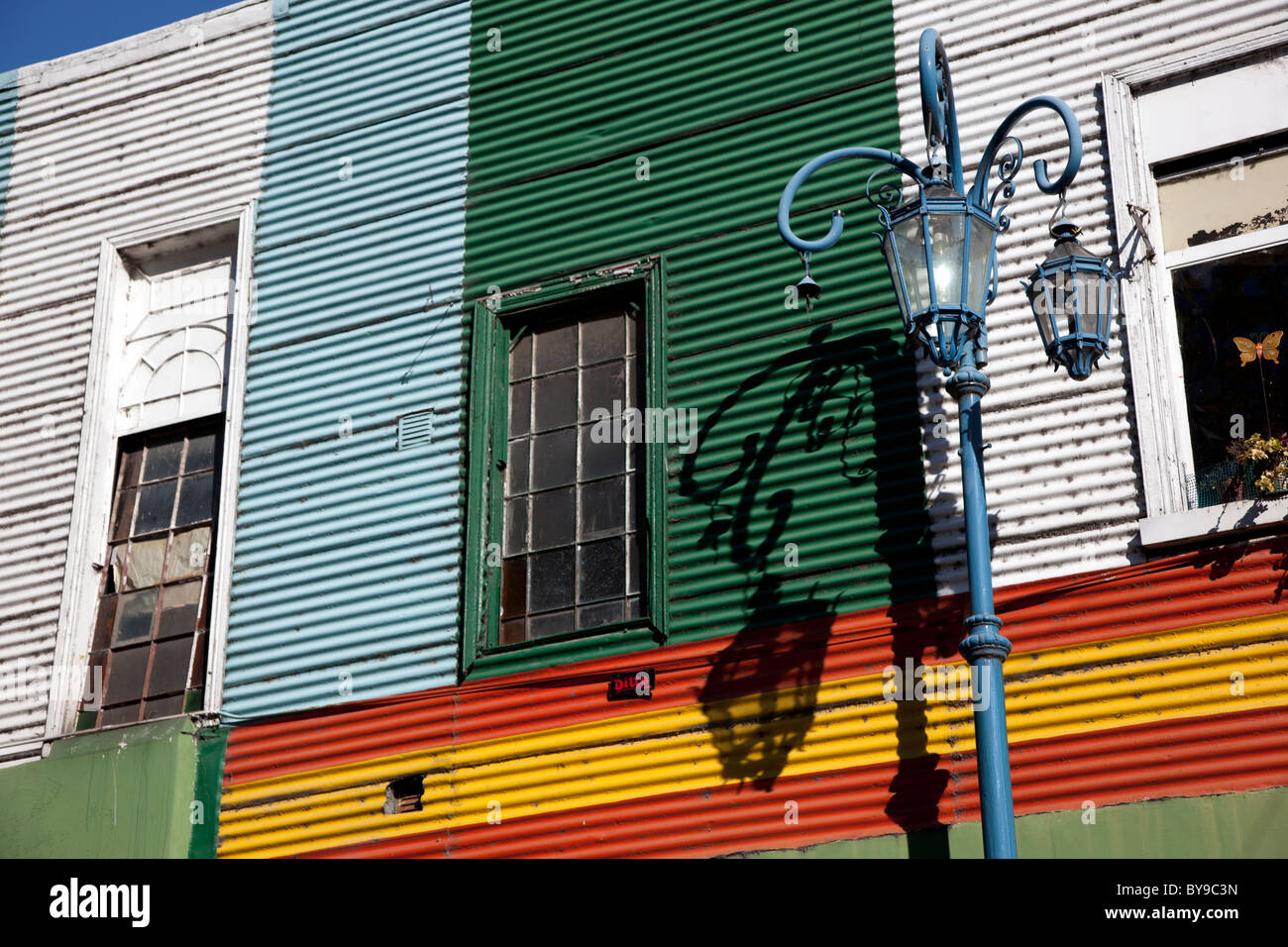 The colorful streets of La Boca, a working class suburb of Buenos Aires ...