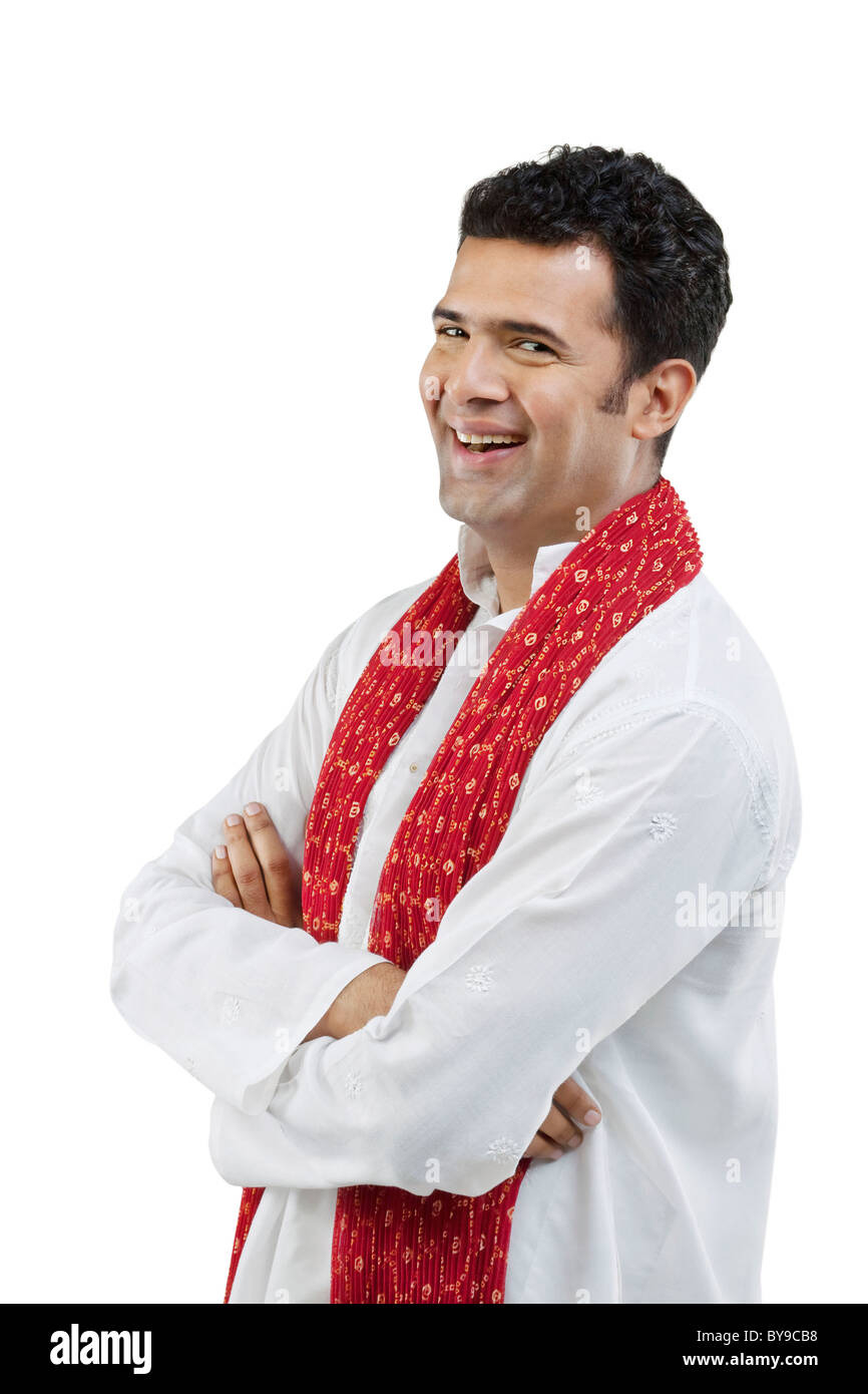 Portrait of a Gujarati man smiling Stock Photo - Alamy