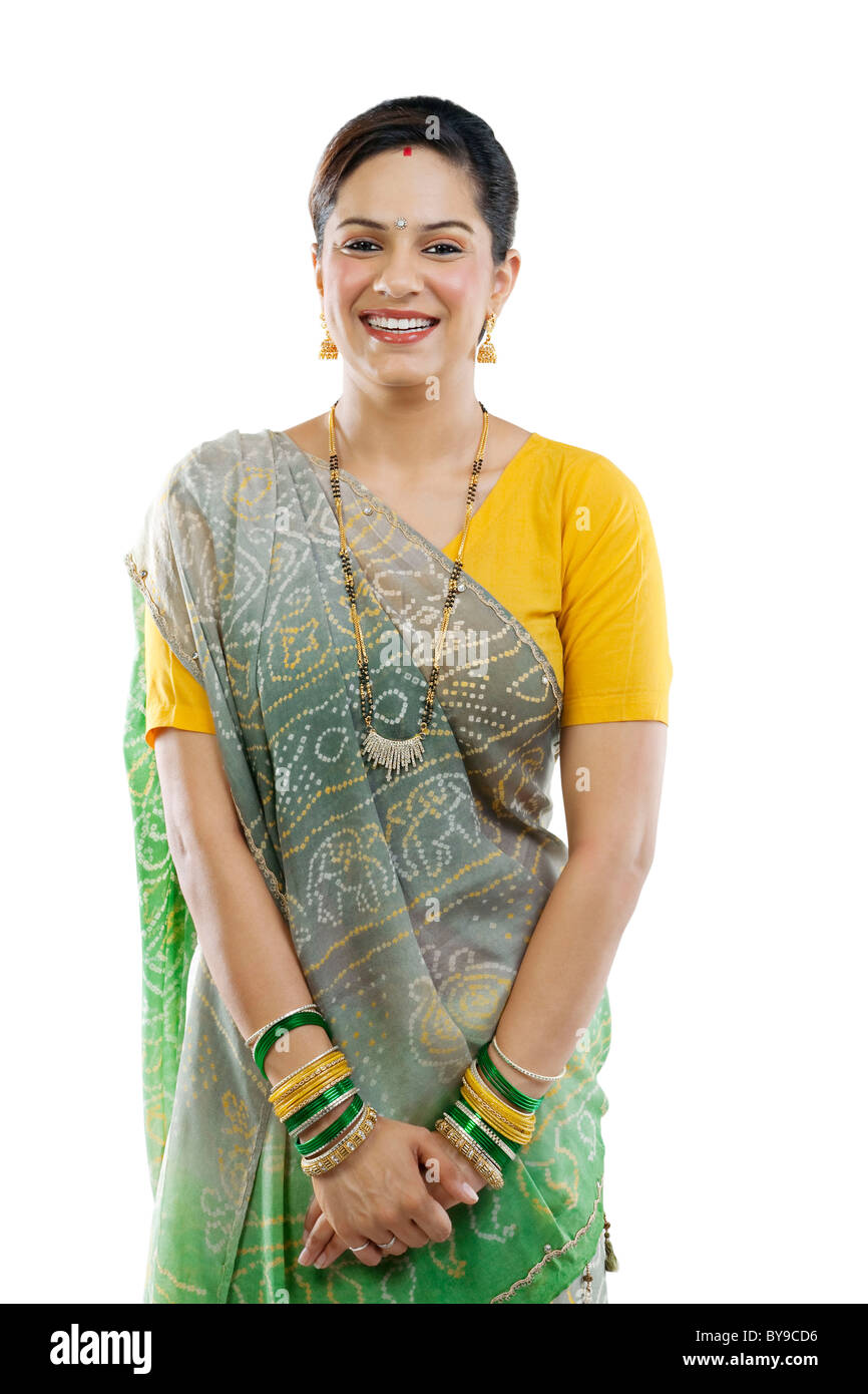 Portrait of a Gujarati woman Stock Photo - Alamy
