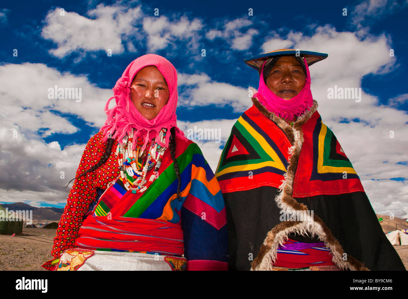 Tibetans wearing traditional clothes hi-res stock photography and ...