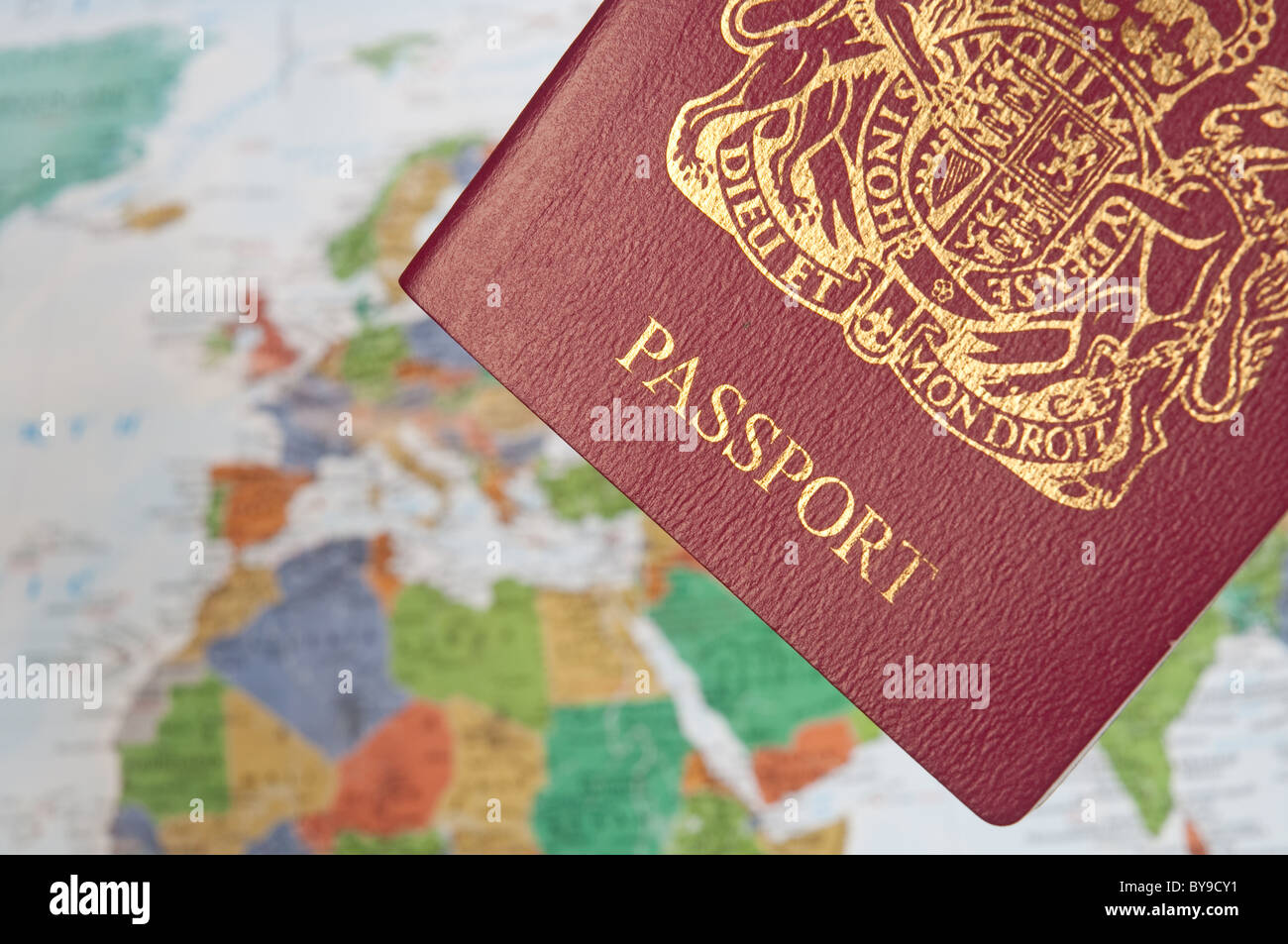 British passport world map hi-res stock photography and images - Alamy