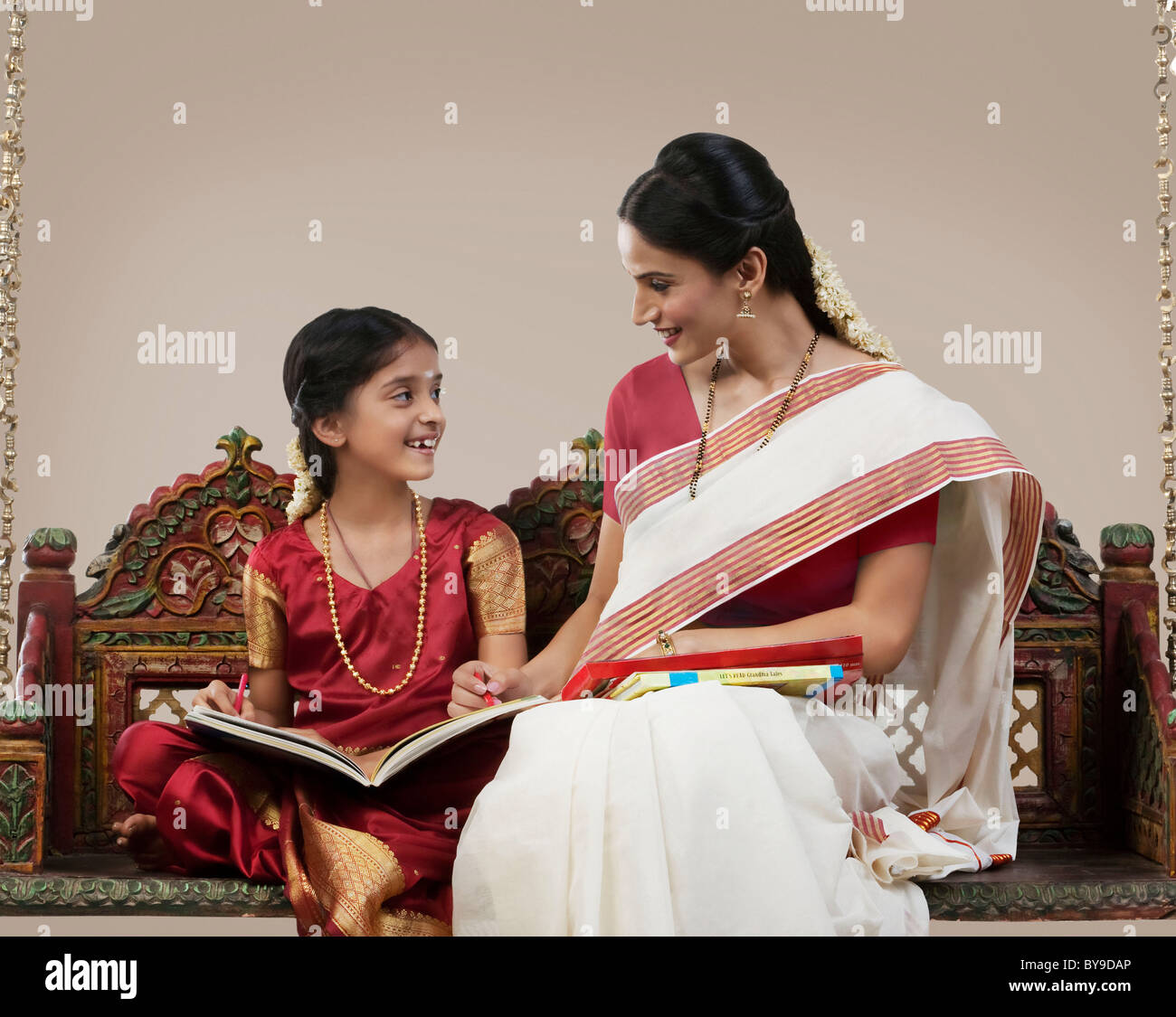 Portrait South Indian Family Sitting Stock Photos & Portrait South ...