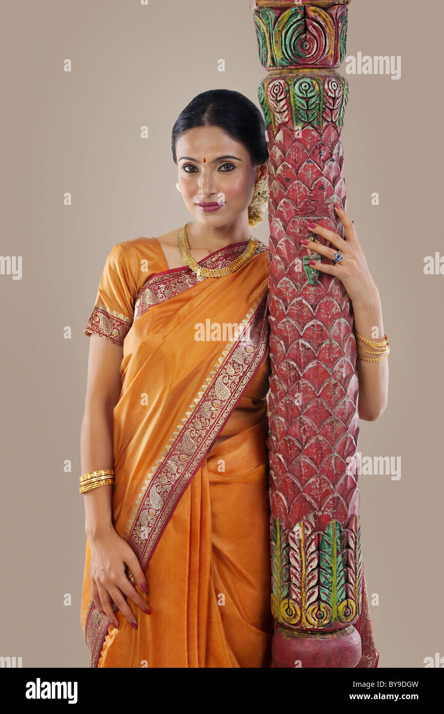 Portrait of a South Indian woman Stock Photo - Alamy