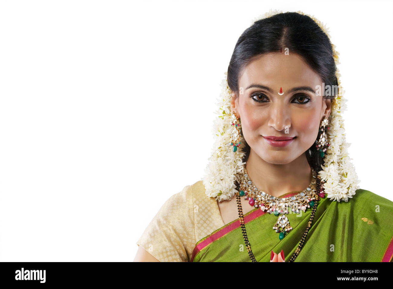 Portrait of a South Indian woman Stock Photo - Alamy